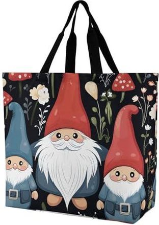 Generic Gnomes Mignons Sac A Main Femme R&eacute;utilisable Sacs De Courses D&eacute;contract&eacute; Sac Courses Pour Plage Universit&eacute; Shopping