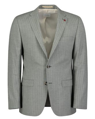 Roy Robson Anzugsakko aus einem Woll-Mix mit Streifen, Slim Fit in