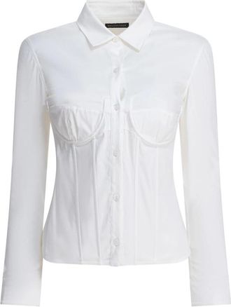 Balenciaga Corseted Shirt - - Blouses & Shirts - Damen - Wei&szlig; - M