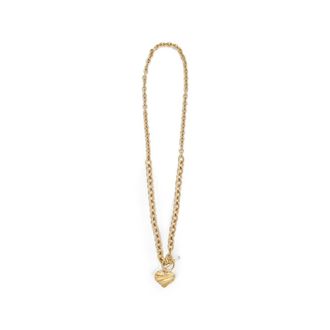 Chlo&eacute; Gefaltete Herz-Halskette - - Accessories - Damen - Gelb - ONE SIZE