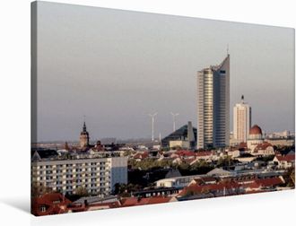 Calvendo Premium Textil-Leinwand 75 x 50 cm Quer-Format Leipzig | Wandbild, HD-Bild auf Keilrahmen, Fertigbild auf hochwertigem Vlies, Leinwanddruck von LianeM