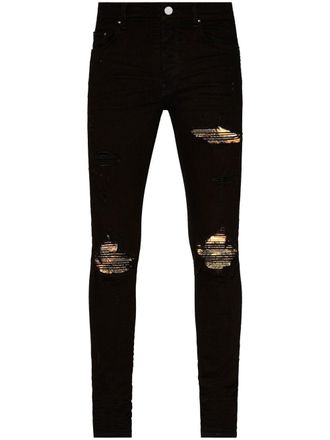 Amiri jean MX1 &agrave; coupe skinny - Noir