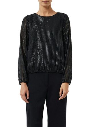 Comma Langarmbluse mit Pailetten-Muster