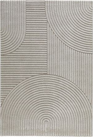 Novel Webteppich Granada, Grau, Textil, Boho, rechteckig, 160x230 cm, ISO 9001, Bsci, Oeko-Tex Standard 100, für Fußbodenheizung geeignet, in