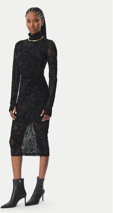 Just Cavalli Coctailkleid 81PAO909 JS569 Schwarz Slim Fit