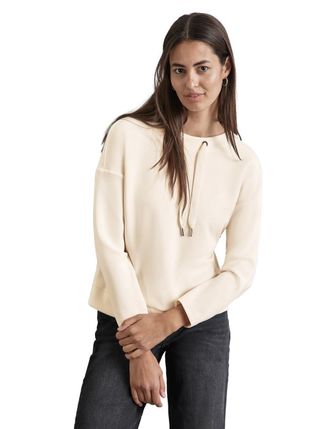 Street One Damen A322245 Silk-Look Shirt, Lucid White,46