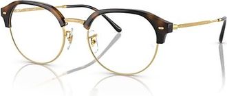 Ray-Ban Rb7229 Optics Gold Fassung Klar Glas Polarisiert 53-20