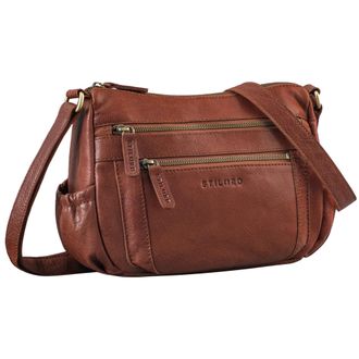 STILORD Rose Edle Leder Umhängetasche Damen Mittelgroß Vintage Hochwertige Ledertasche ideal als Alltagstasche Freizeittasche Diebstahlsichere Echtleder Damen