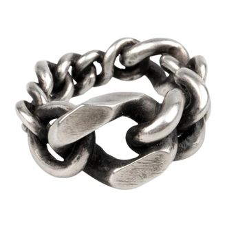 Werkstatt M&uuml;nchen unisex, Accessoires, Gris, Taille: L Mixed Chain Ring