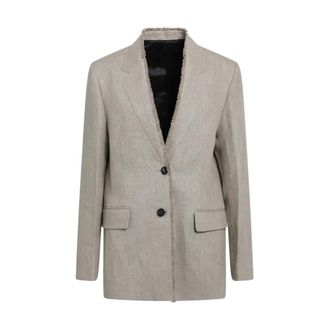 Toteme Rauer Revers-Blazer - - Jackets - Damen - Beige - S
