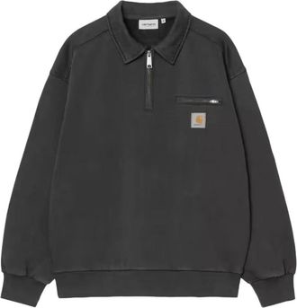 Carhartt Work in Progress Homme, Sweatshirts et sweats &agrave; capuche, Noir, Taille: 2XL Half Zip Detroit Sweat