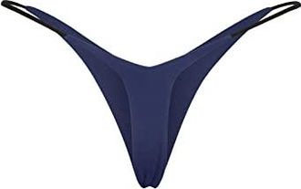 Generic Overt Slip pour femme avec perles en dentelle - String sexy taille basse - Transparent - Respirant - En coton - Sans spectacle - Sous-vêtements pour f