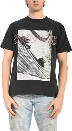 Purple Homme, Tops, Noir, Taille: S Convoy Graphic T-Shirt