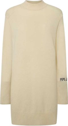 Pepe Jeans London Damen Hazel Dress Kleid, Beige (Ecru White), X-Large