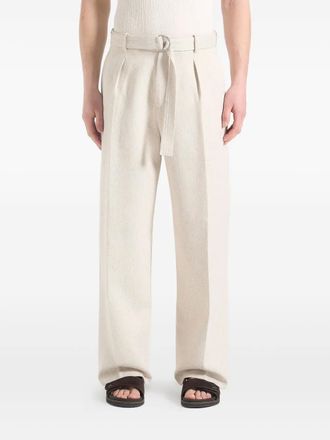 Mani&egrave;re De Voir pantalon ample Loic &agrave; taille ceintur&eacute;e - Tons neutres