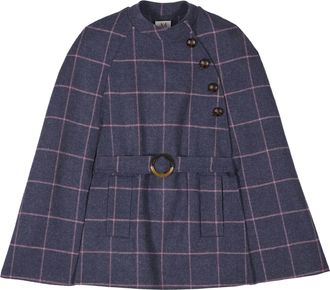 Maria de la Orden Cape Clery Carreaux Laine Maria de la Orden