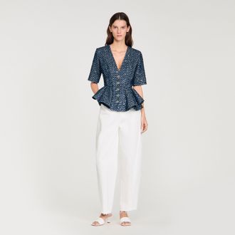 Sandro Jacke mit Pailletten