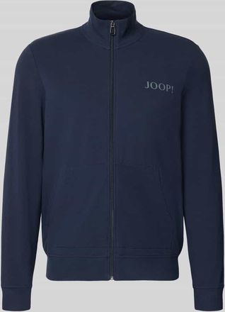 Joop Sweatjacke mit Logo und Stehkragen