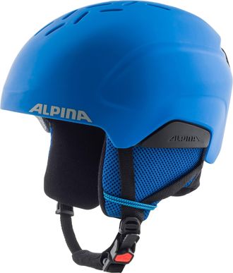 Alpina PIZI - Leichter, bruchfester & individuell anpassbarer Skihelm f&uuml;r Kinder, mit abnehmbaren Ohrenpolstern - Blue matt - S (46-51 cm)