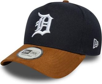 New Era A-Frame Trucker Cap - Suede Detroit Tigers Navy