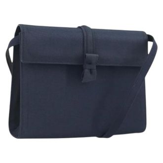 Gucci Sac bandouli&egrave;re vintage en nylon doccasion - Femme - Pre-owned - Bleu - Taille: ONE Size