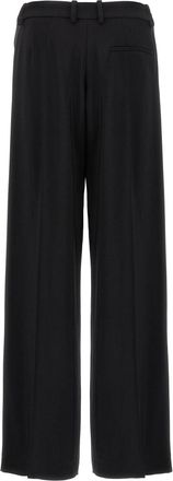 MUGLER Cut-Out Wool Blend Trousers - Black