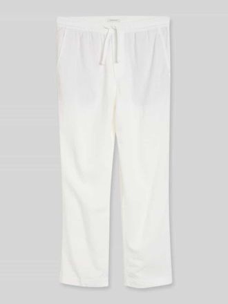 Tom Tailor Denim Regular Fit Hose aus Viskose-Leinen-Mix