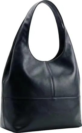 Patrizia Pepe Lambskin Leather Shoulder Bag - Black