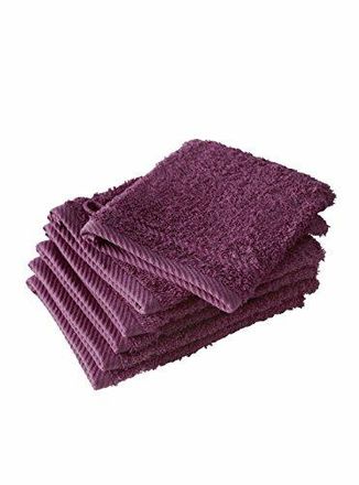 De Witte Lietaer Collection H Lot de 6 Gants de Toilette Coton Rouge Betterave 15 x 21 cm