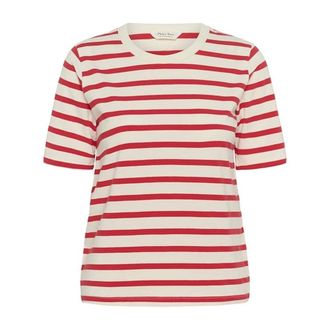 Part Two Tee-shirt Ray&eacute; Bittersweet et Blanc - Femme - Tops - Multicolore - Taille: 40 FR