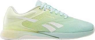 Reebok Baskets Nano X5 pour Femme - Bleu Clair - Taille 35 EU, Glitch Aqua Yellow Haze Chalk, 35 EU