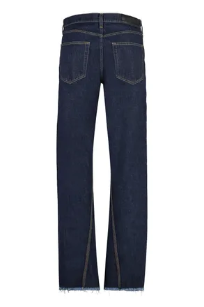 Lanvin Mens 5-Pocket Straight-Leg Jeans Denim Cotton Regular &