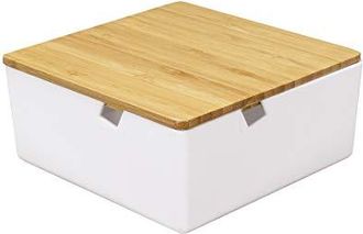 Kleine Wolke Timber Cosmetic Box, weiß, Small