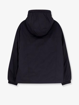 Woodbird Mens Nylon Jacket With Adjustable Hood Black