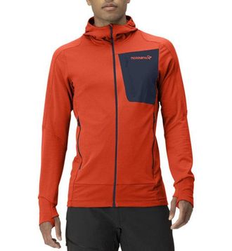 Norr&oslash;na Falketind Power Grid Hood - Fleecepullover - Herren