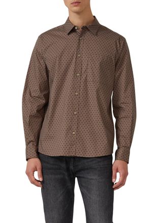 s.Oliver Regular Fit: Hemd mit Allover-Print und Brusttasche