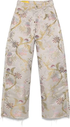 Marques Almeida pantalon à motif en jacquard - Tons neutres