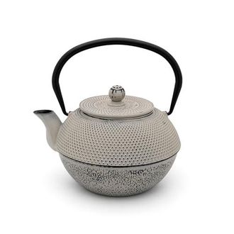 Bredemeijer graue gusseiserne Teekanne 1.1 Liter - Asia Gusskanne Jang mit Edelstahl-Teefilter-Sieb