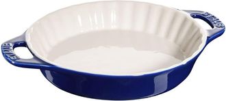 Staub Tarte-Form, rund, Dunkelblau, 24 cm