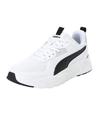 Puma Mens Fashion Shoes TRINITY LITE Trainers & Sneakers, PUMA WHITE-PUMA BLACK-COOL LIGHT GRAY, 44