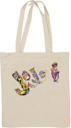 Generic ANIME 64 Sac fourre-tout en coton naturel Blanc