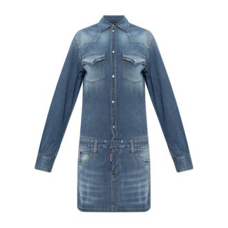 Dsquared2 Damen, Kleider, Blau, 2XSGr&ouml;&szlig;e