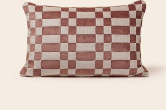 Madura Housse De Coussin Tcheky Ecru et terracota - ORANGE