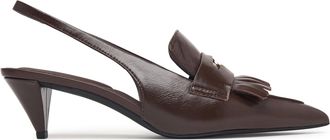 Tommy Hilfiger Pumps Tommy Hilfiger Th Penny Bar Pointy Sling Back FW0FW09535 Braun