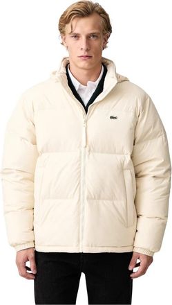 Lacoste Wasserabweisende Kapuzen-Daunenjacke - - Jackets - Herren - Beige - XL