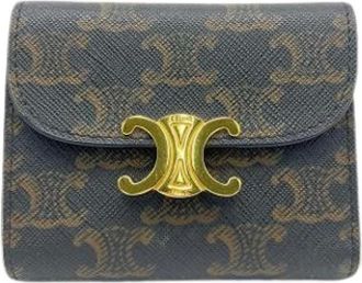 Celine Portefeuille Pre-owned (tri-fold) - Femme - Pre-owned - Brun - Taille: ONE Size