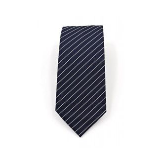 Emporio Armani Pure Silk Tie - - Accessories - Herren - Blau - ONE SIZE