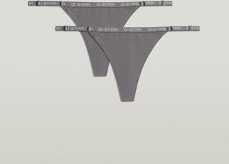 G-Star G-String 2er-Pack - Grau - Damen