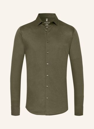 DeSoto Desoto Jerseyhemd Slim Fit gruen