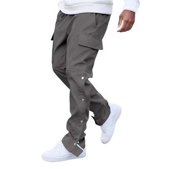 Generic Pantalon cargo l&eacute;ger pour homme - Pantalon de randonn&eacute;e en coton - Pantalon de travail - Pantalon tactique - Pantalon d&eacute;t&eacute; avec poches multiples - V&ecirc;t